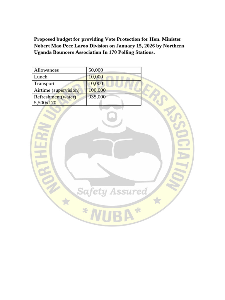 NUBA Budget Elections | PDF