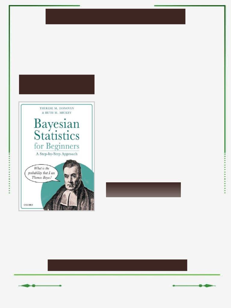 Bayesian Statistics for Beginners A Step by Step Approach Therese M ...