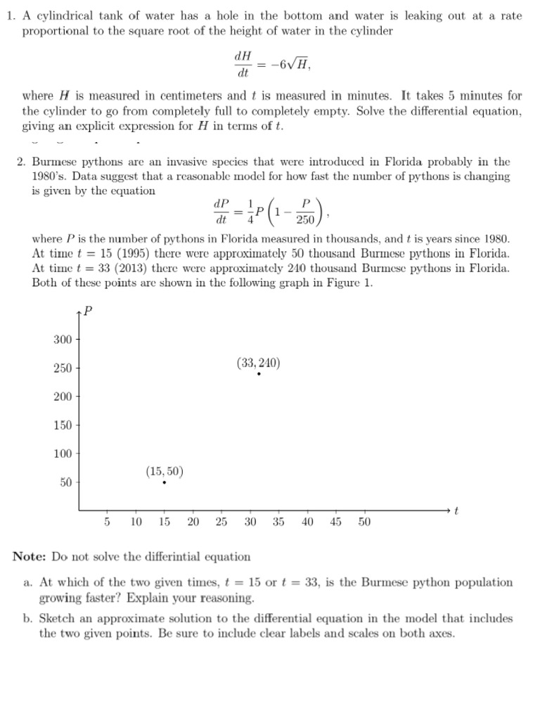 Differential Equation + Vectors Questions | PDF
