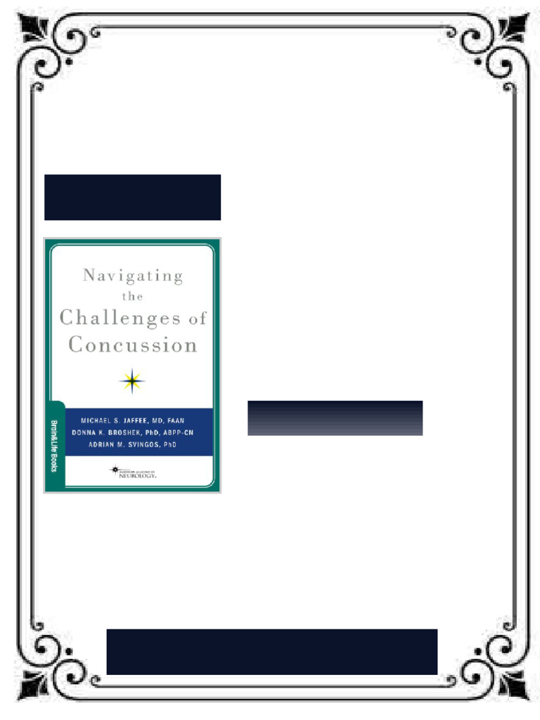 Navigating The Challenges of Concussion Michael S. Jaffee Ebook ...