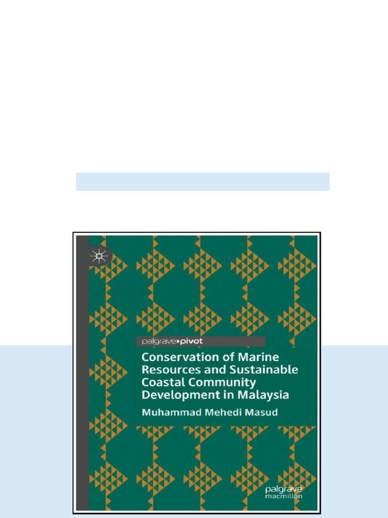 Conservation Of Marine Resources And Sustainable Coastal Community ...