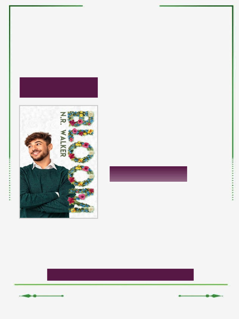 Bloom 1st Edition N.R. Walker eBook mobile-friendly edition | PDF