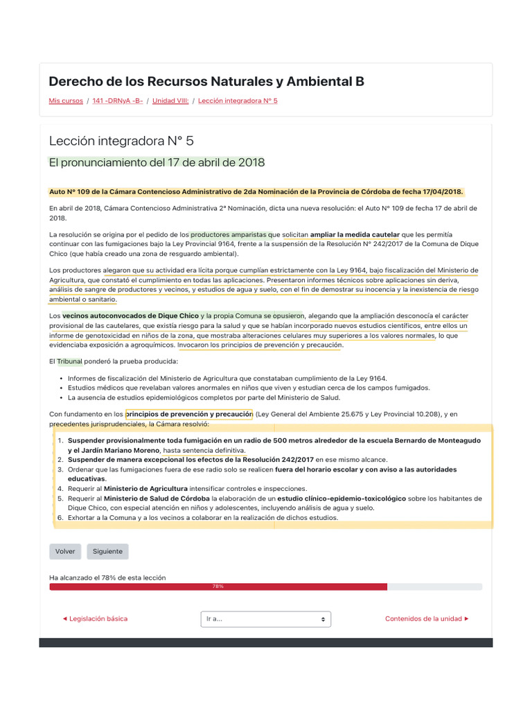 141 -DRNyA -B-- Lección integradora N° 5- El pronunciamiento del 17 de ...