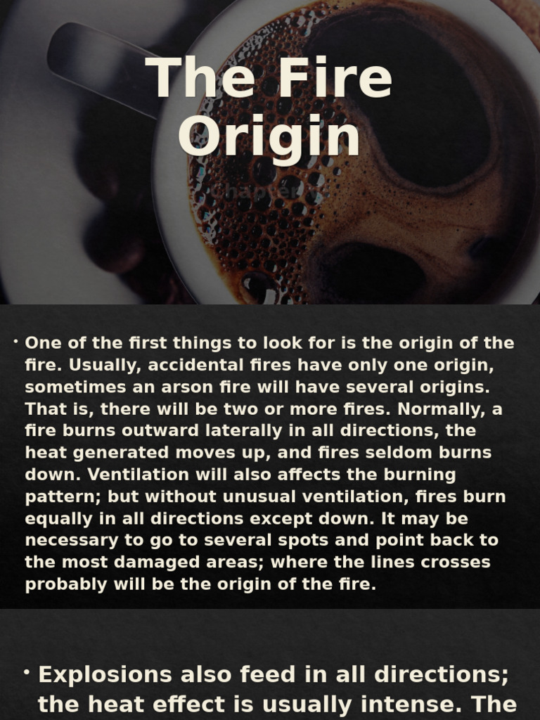 The Fire Origin | PDF | Fires | Gas Chromatography