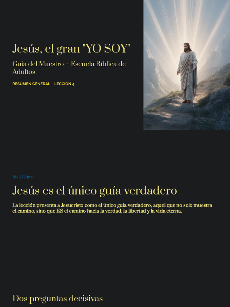 Jesús, el único guía verdadero | PDF | Contenido del Nuevo Testamento ...