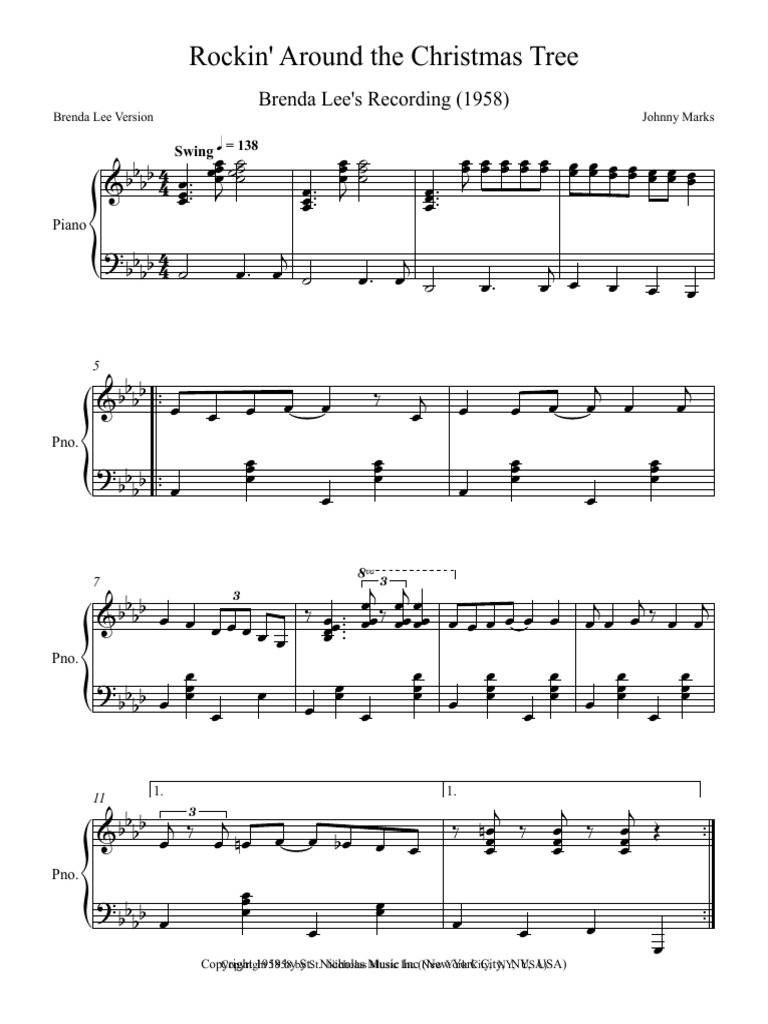 Partition de "Rockin' Around the Christmas Tree" | PDF | Échecs ...