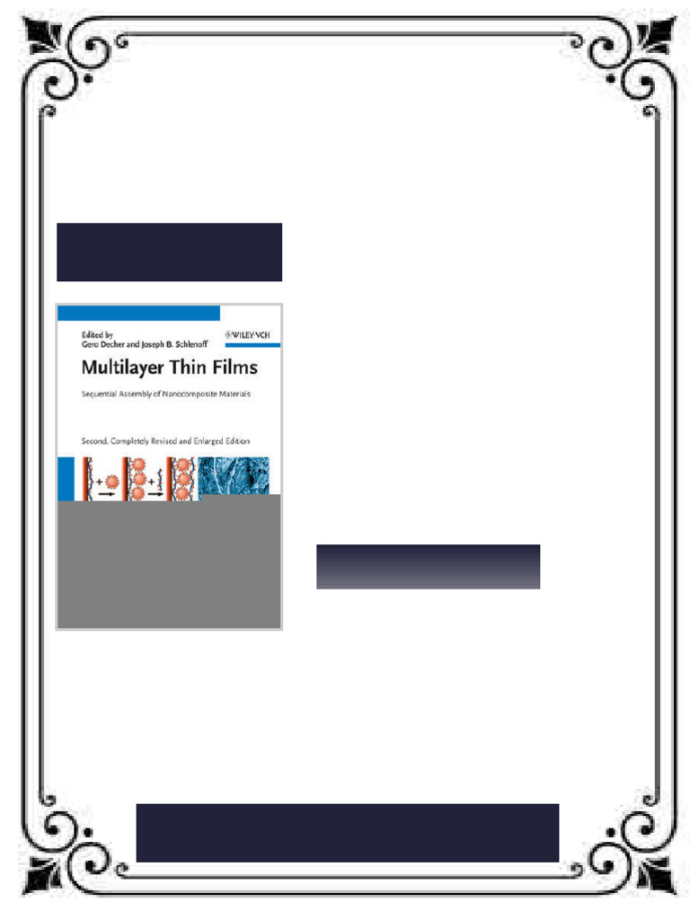 Multilayer Thin Films Sequential Assembly of Nanocomposite Materials ...