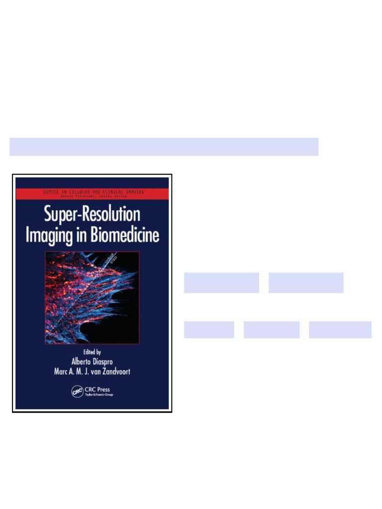Super Resolution Imaging in Biomedicine 1st Edition Alberto Diaspro ...