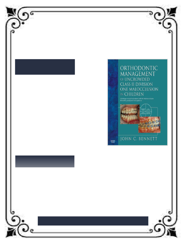 Orthodontic Management of Uncrowded Class II Division One Malocclusion ...
