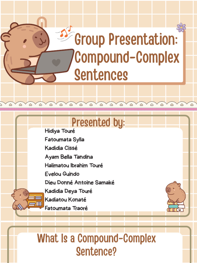 Compound Complex Sentences | PDF | English Grammar | Syntax