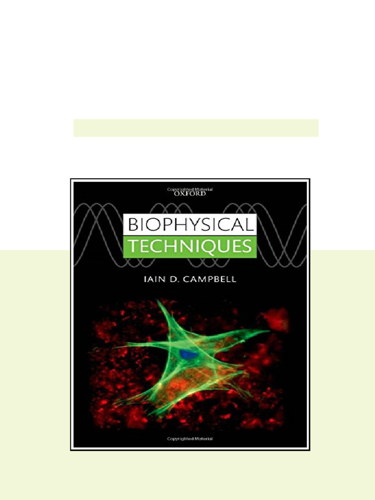 (Ebook) Biophysical techniques by Iain D. Campbell ISBN 9780199642144 ...