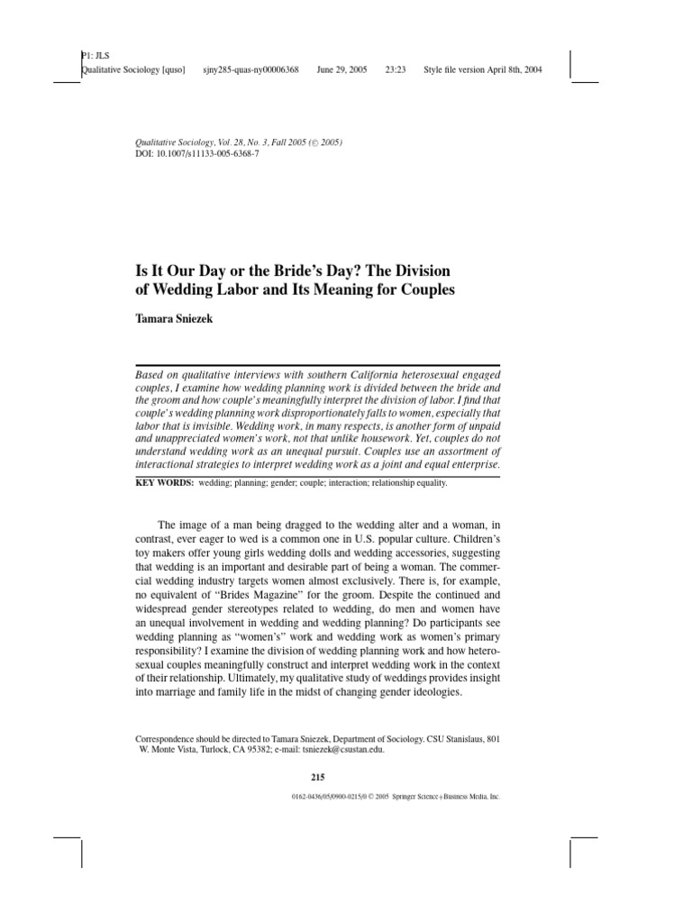 Is It Our Day or The Brides Day | PDF | Wedding | Engagement