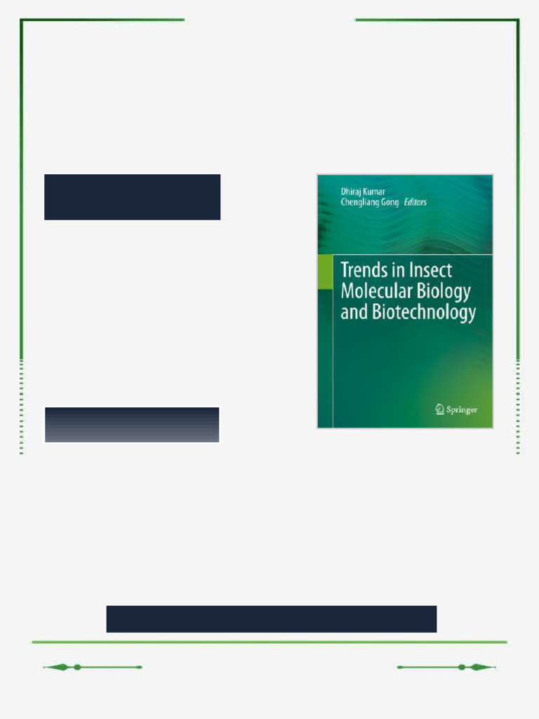 Trends in Insect Molecular Biology and Biotechnology Dhiraj Kumar eBook ...