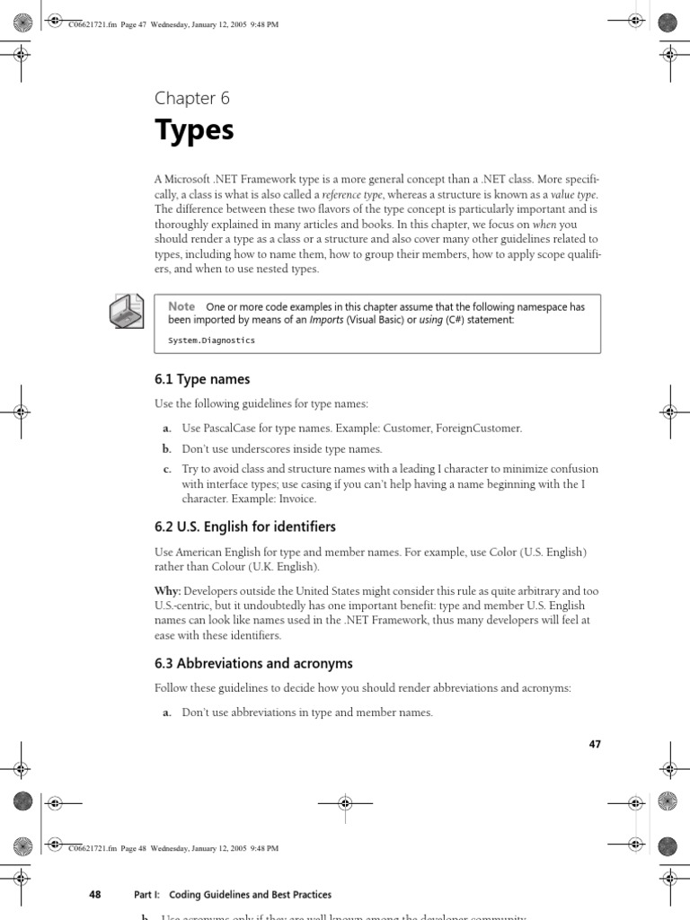 Practical Guidelines and Best Practices For Microsoft Visual Basic and ...