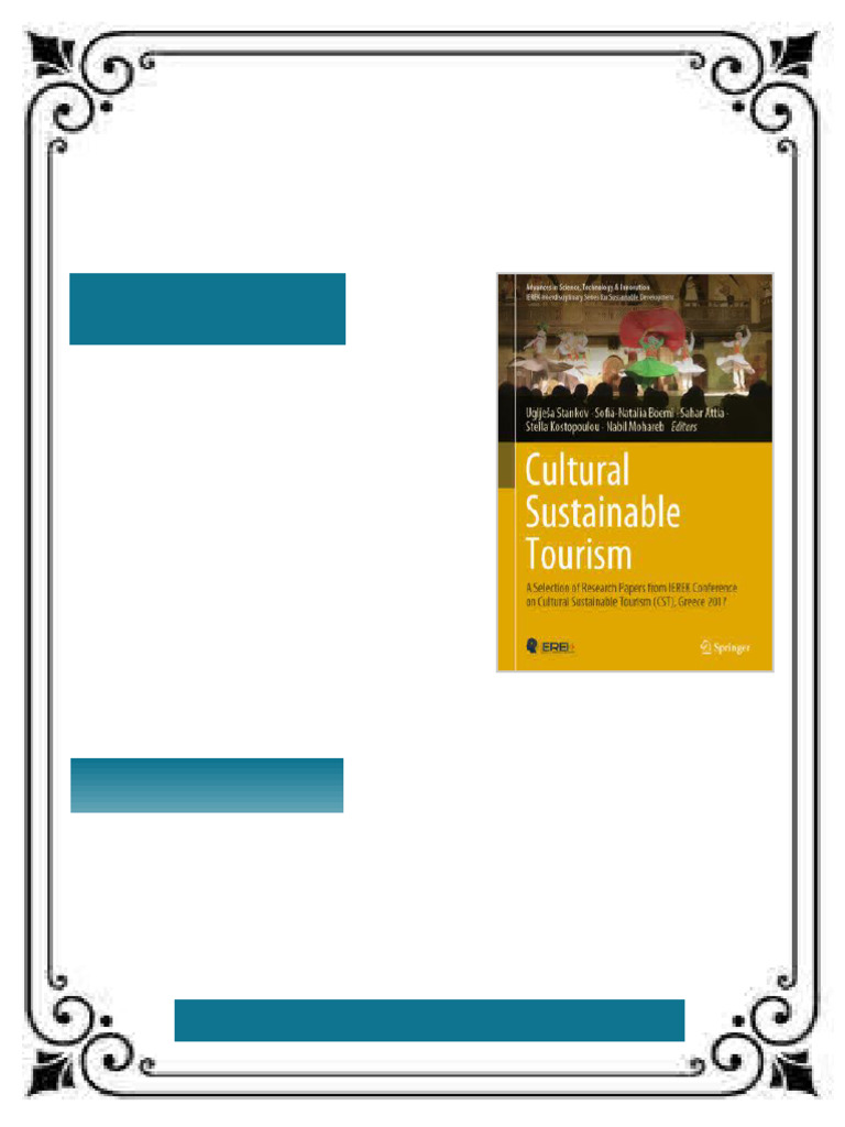 Cultural Sustainable Tourism A Selection of Research Papers from IEREK ...