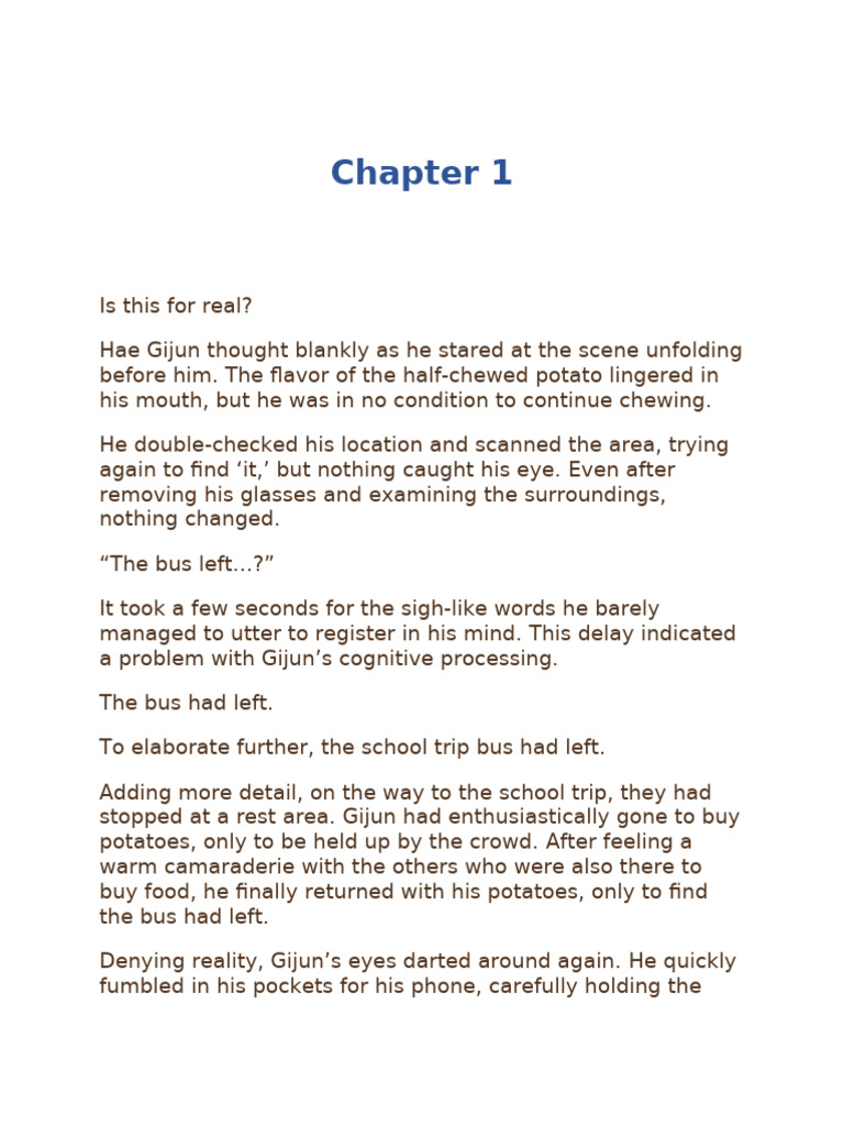 School Trip Mishap at Shin Hae High | PDF