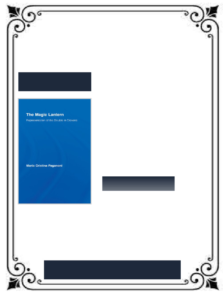 The Magic Lantern Representations of the Double in Dickens 1st Edition ...