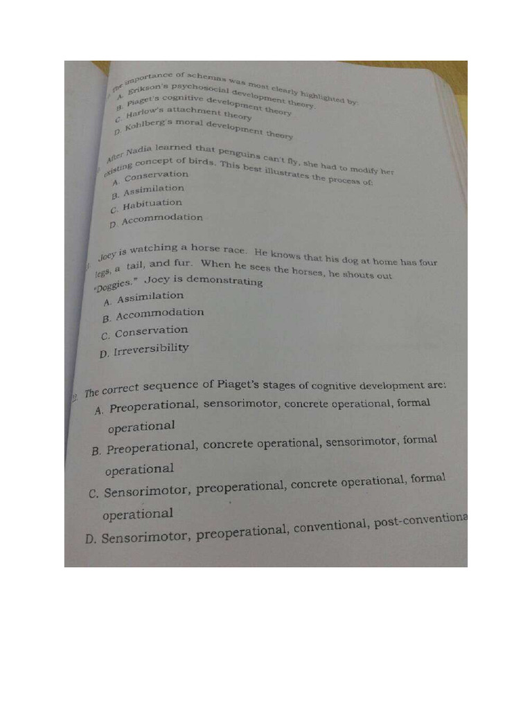 Psychology Past Papers | PDF