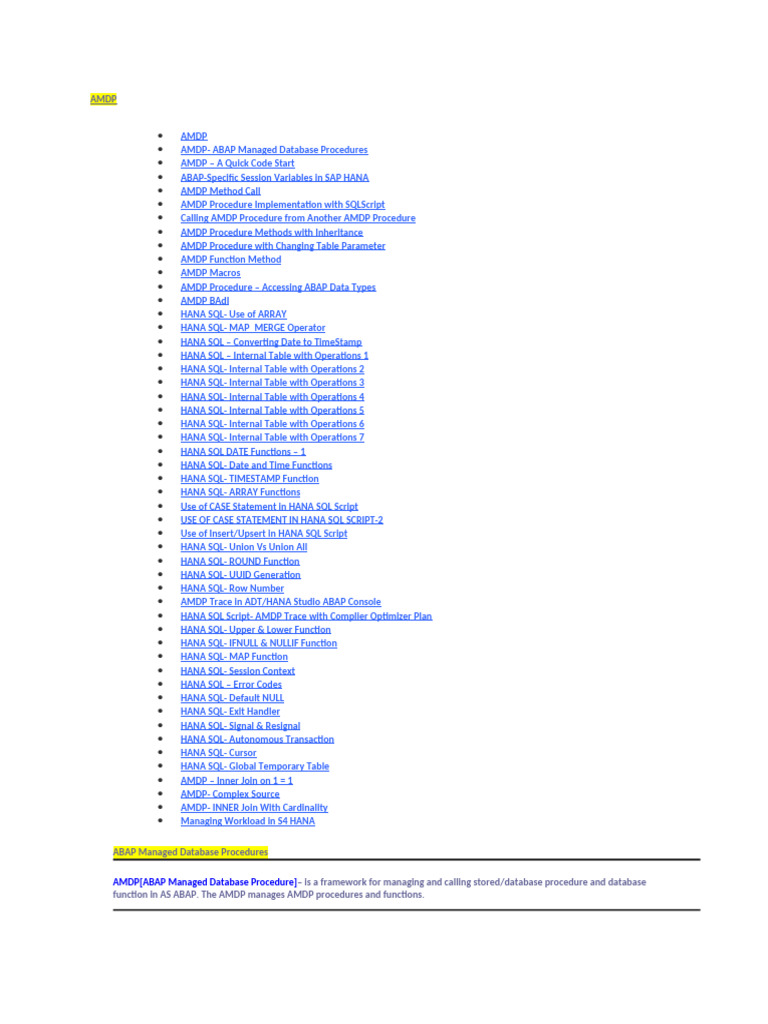 sapcodes_com amdp and table function | PDF | Method (Computer ...