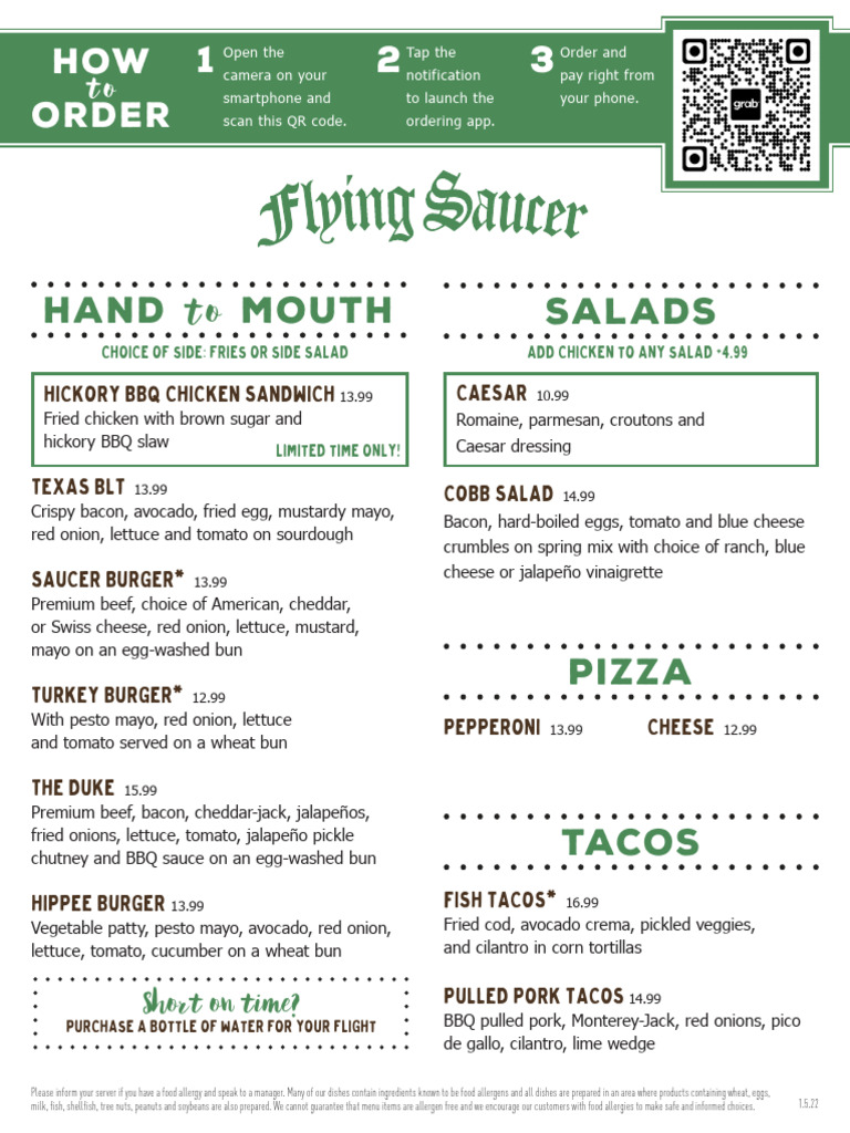 Menu Highlights: Salads, Tacos, Burgers | PDF | Hamburgers | North ...