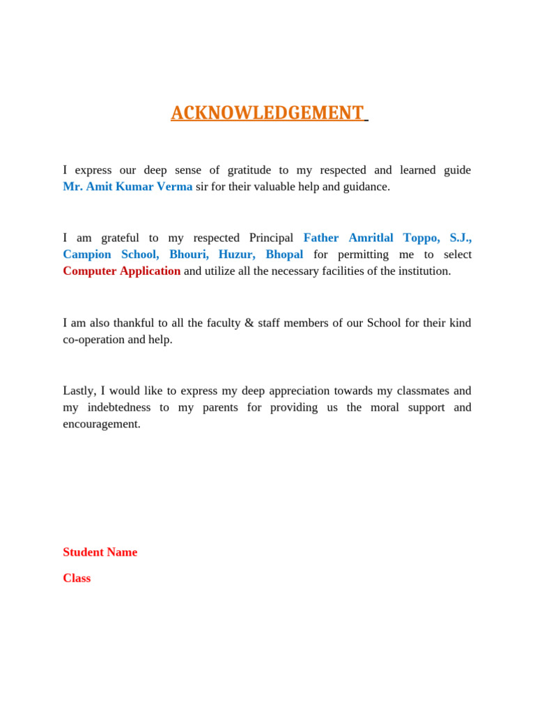 X Acknowledgement 2024-25 | PDF