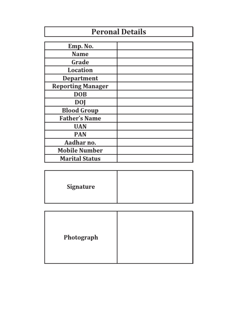 1. a Personal Details | PDF