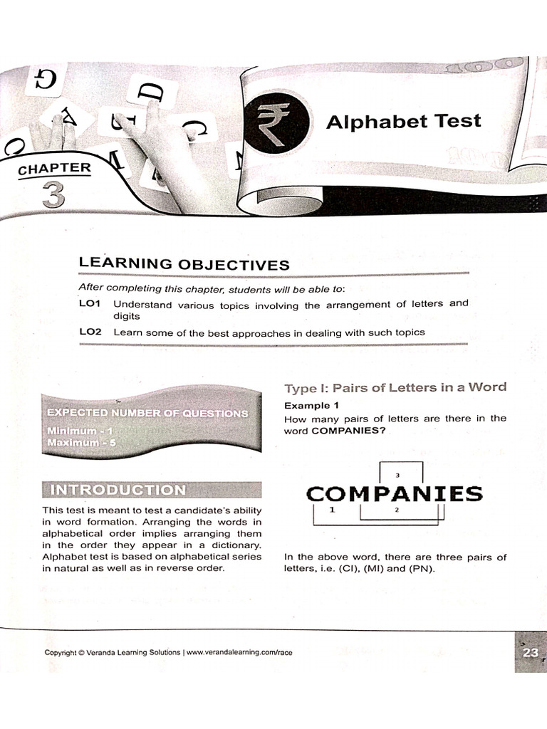 Alphabet Test | PDF
