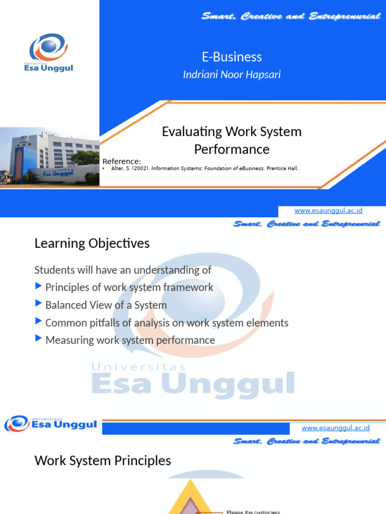 07 Evaluating Worksystem Performance | PDF | System | Information