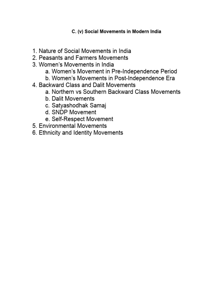 Ch13-Social Movements in Modern India | PDF | Social Movements | Peasant