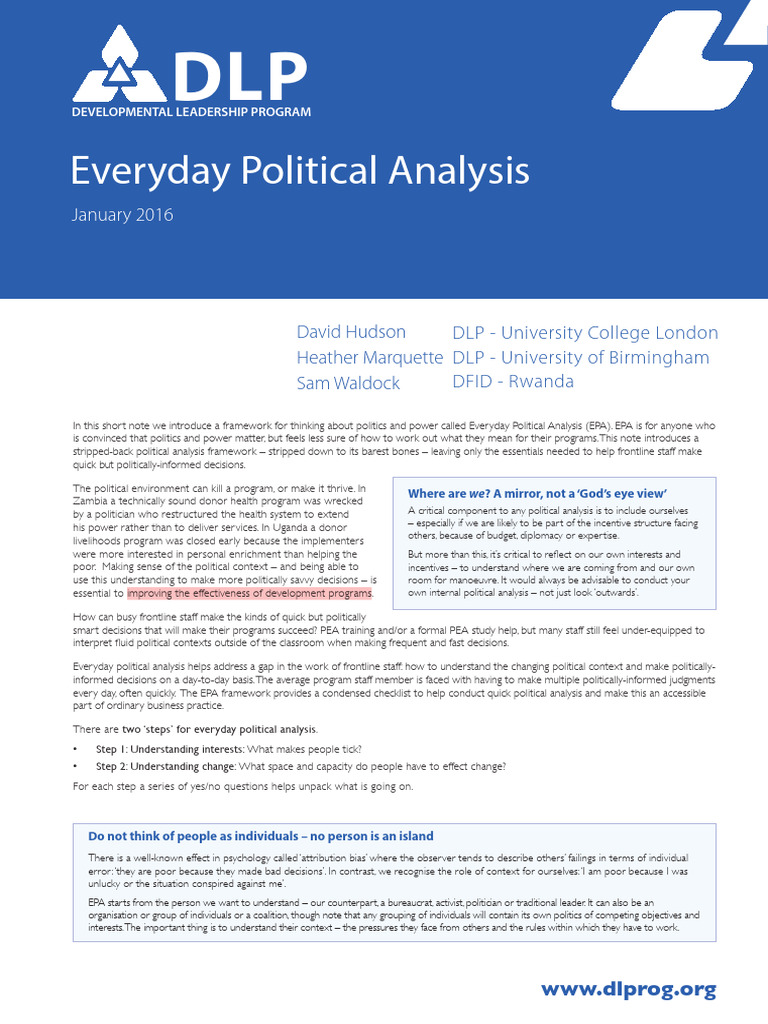 Everyday Political Analysis | PDF | Coalition | Decision Making