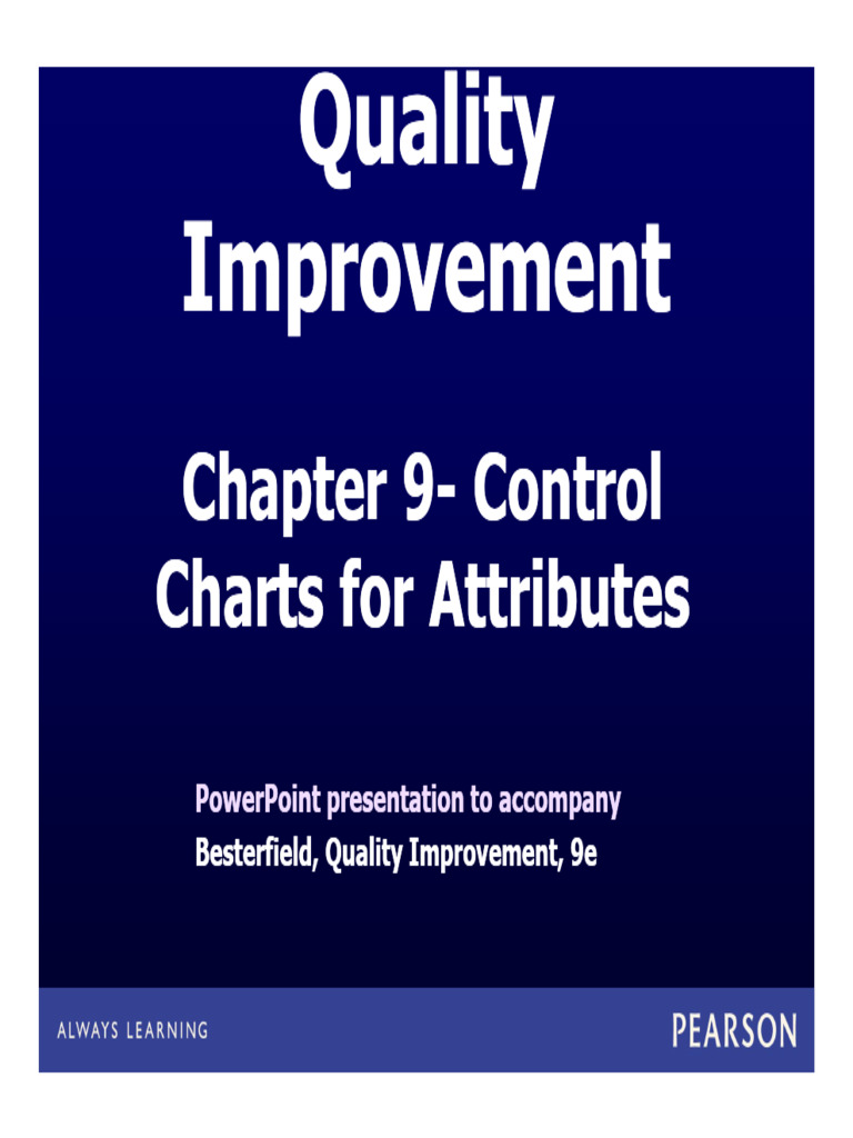 Control Charts for Quality Improvement | PDF