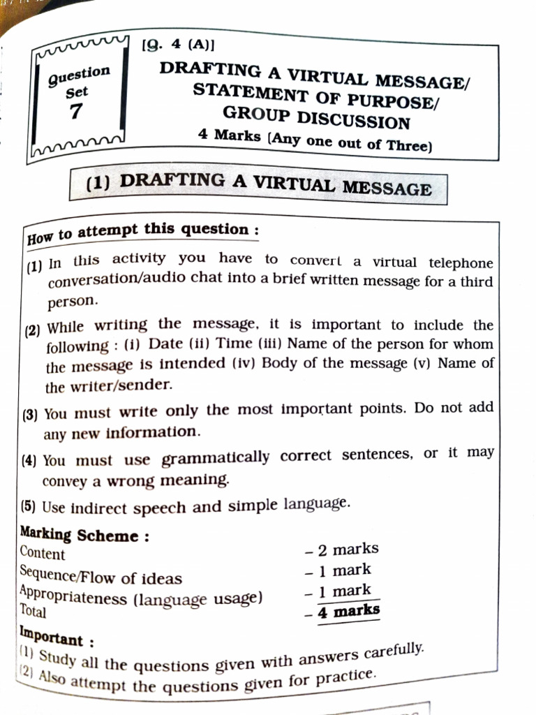 Drafting a Virtual Message Guide | PDF | Grammar | Communication