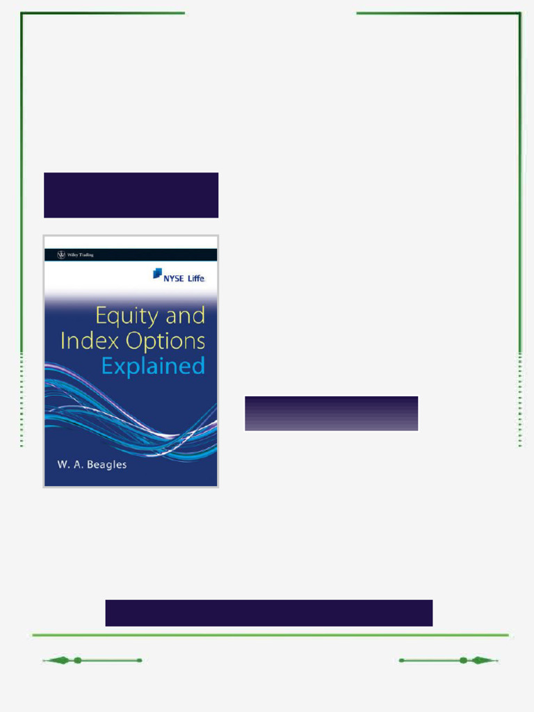 Equity and Index Options Explained 1st Edition W. A. Beagles ebook pro ...