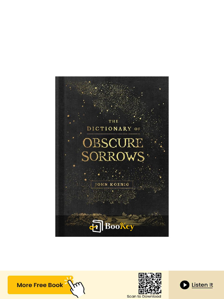 The Dictionary of Obscure Sorrows PDF | PDF | Feeling | Experience