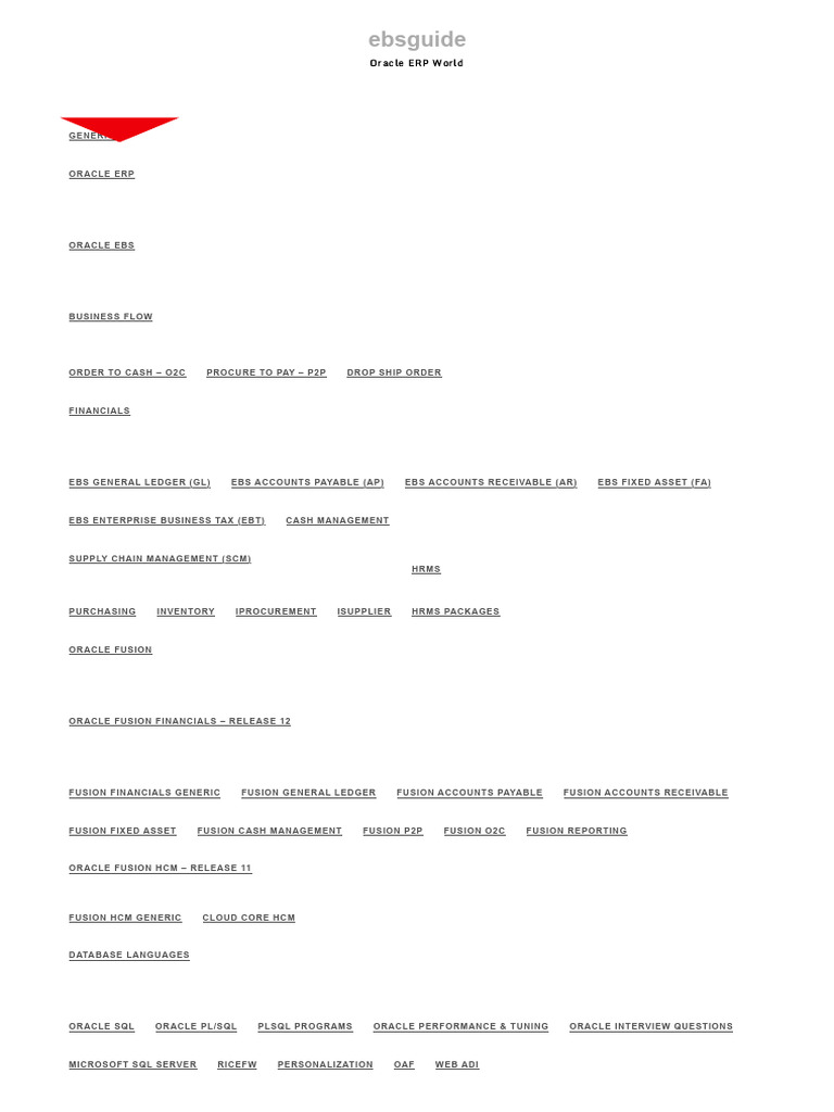 Oracle ERP Business Process Guide | PDF | Accounts Payable | Invoice