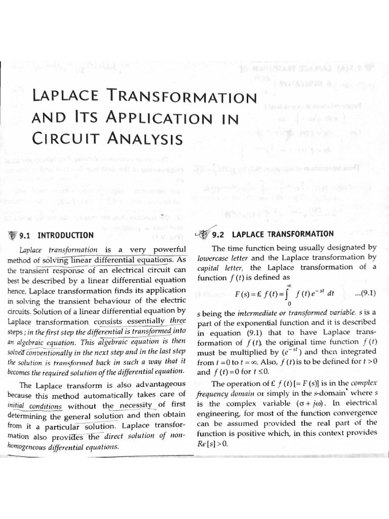 Laplace Transformation | PDF