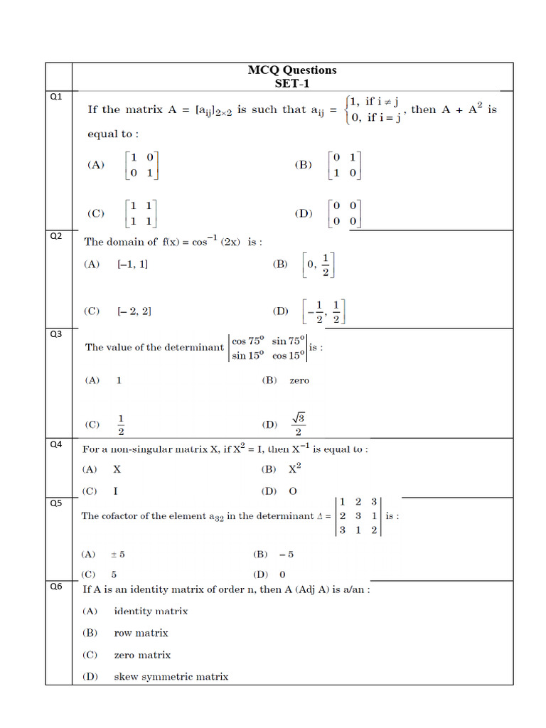 12 Sets of MCQ For Practice | PDF