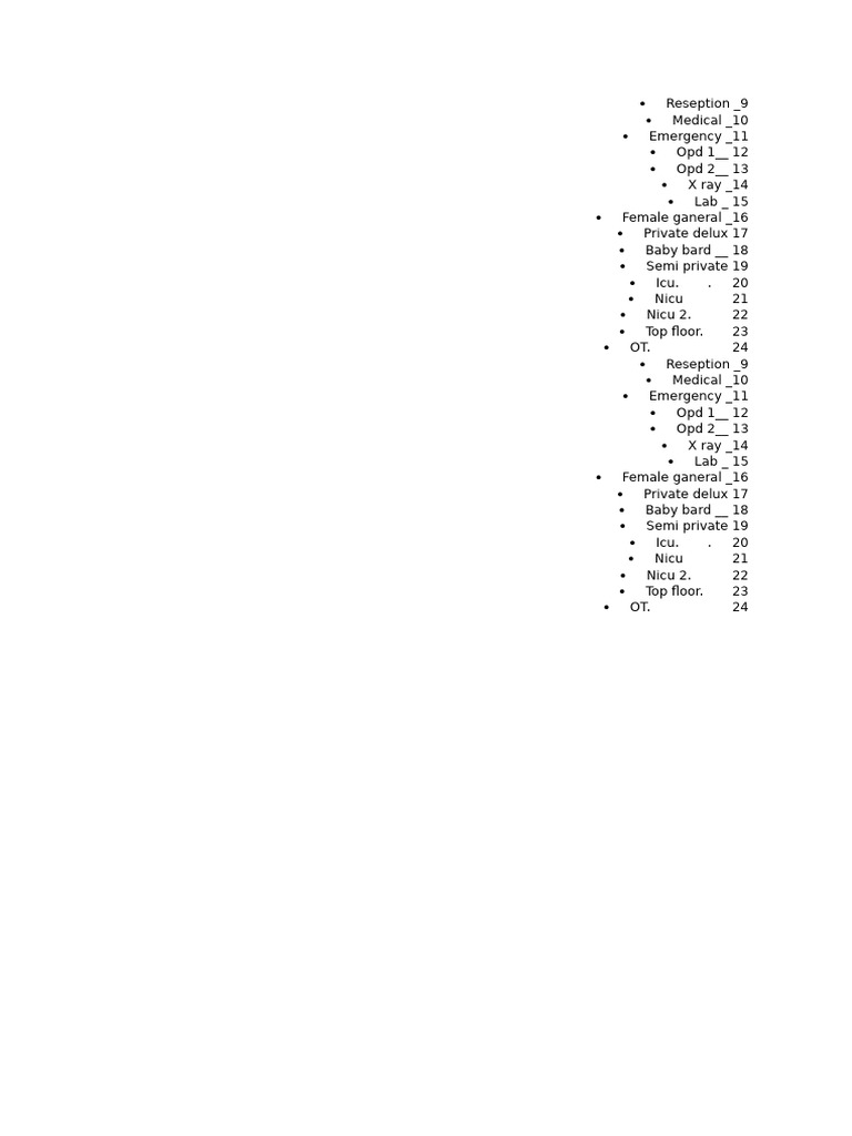 Hospital Landline | PDF