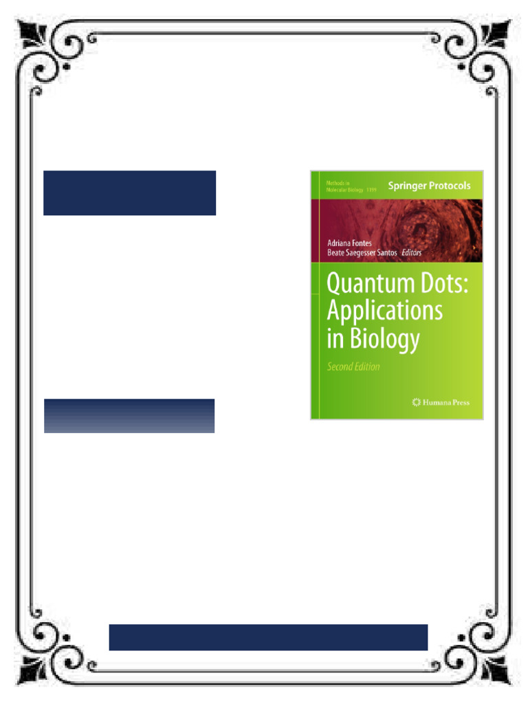 Quantum Dots Applications in Biology 2nd Edition Adriana Fontes ebook ...