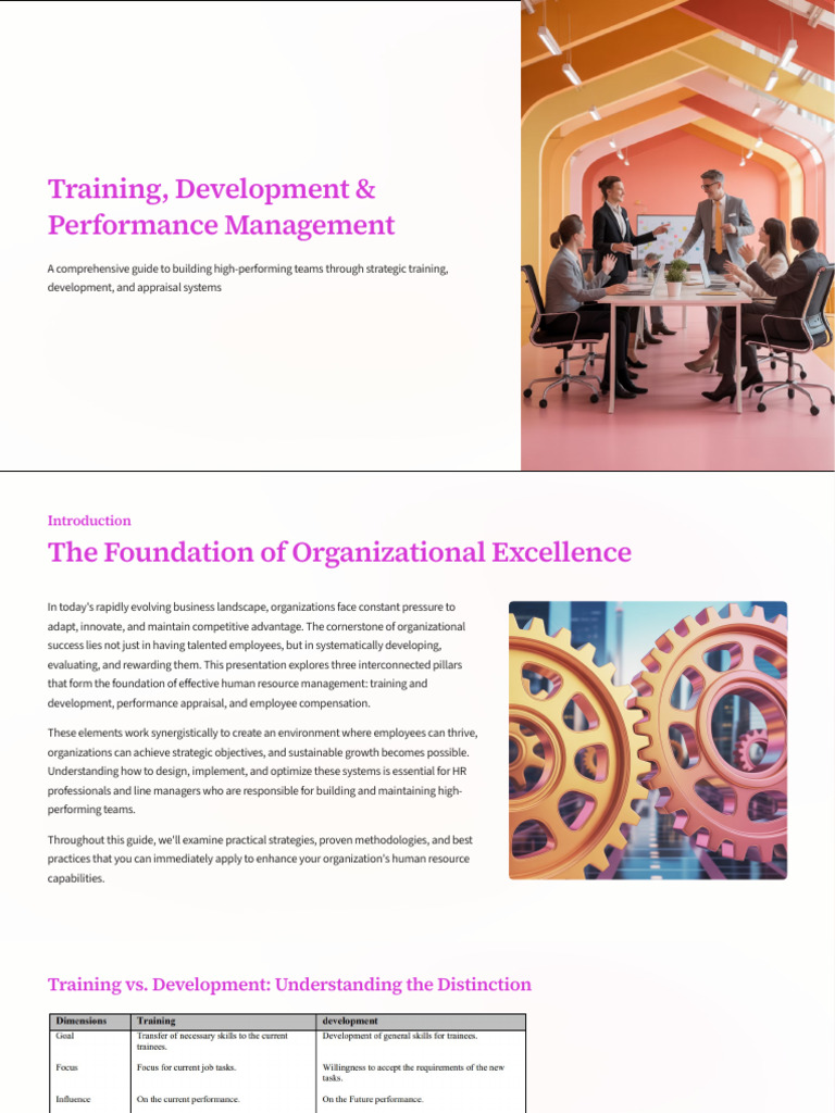 Training Development and Performance Management | PDF | Cost Of Living ...
