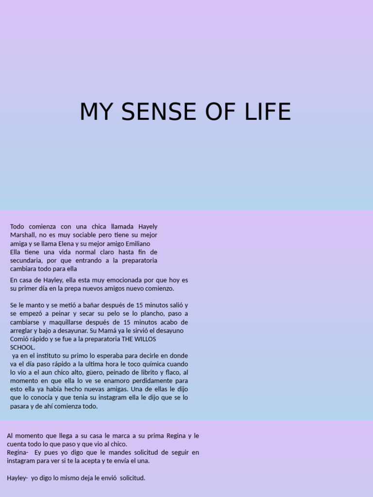 My Sense of Life | PDF
