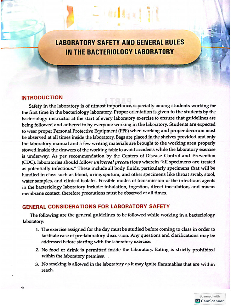 Laboratory Safety | PDF