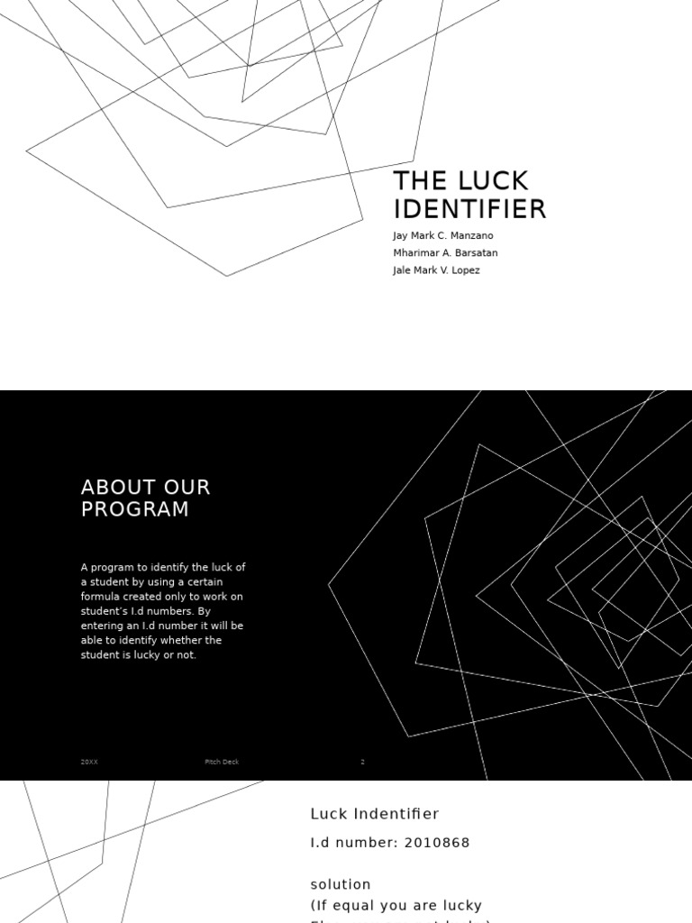 The Luck Identifier - Group6 - BSIT 2D | PDF