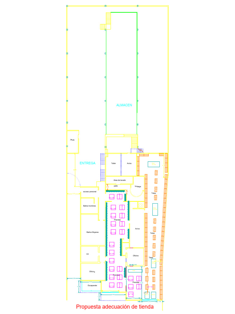 Proyecto Tienda y Almacén Novedades Tony P.B Colores | PDF