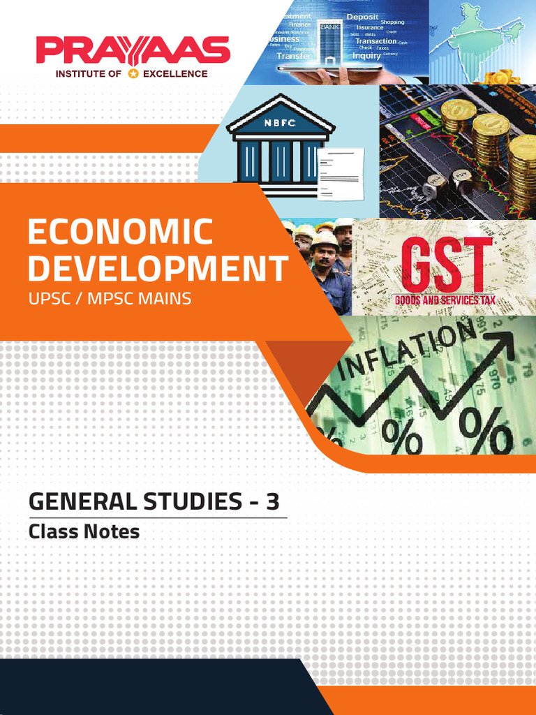 UPSC Economic Development Class Notes | PDF | Economic Growth | Recession