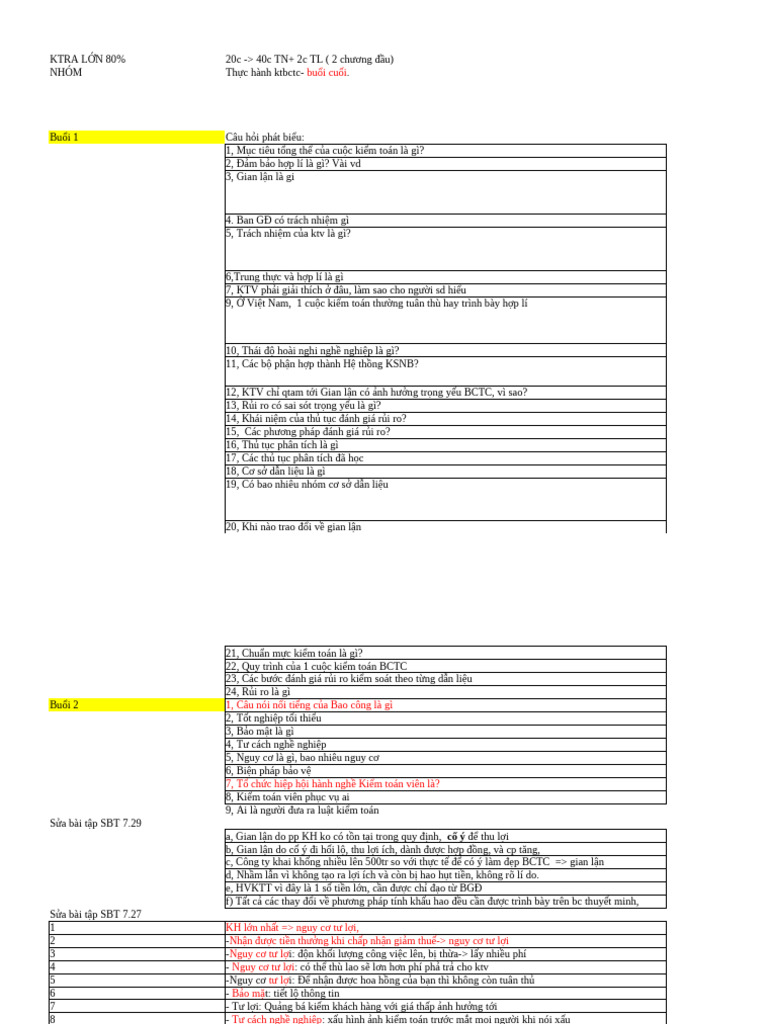 Kiểm toán BCTC | PDF