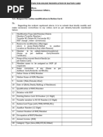 Food Security Card Correction Form | PDF