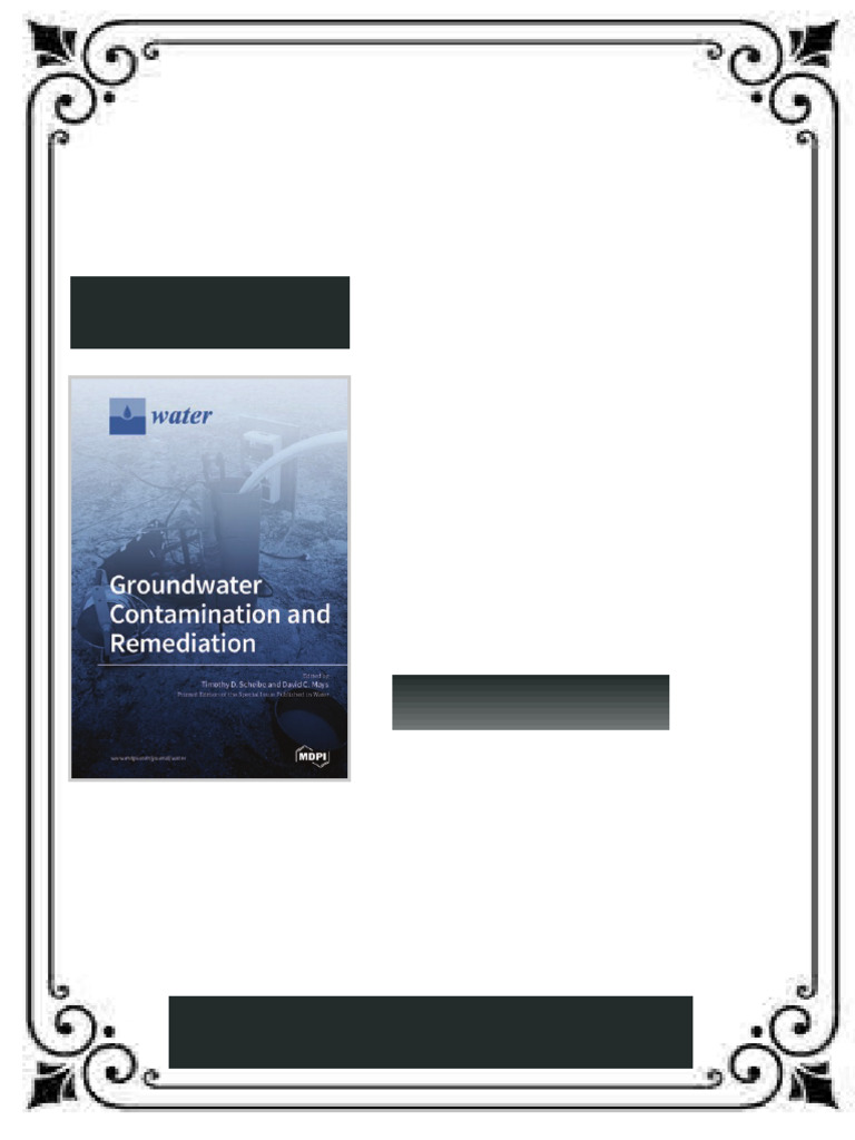Groundwater Contamination and Remediation 1st Edition Timothy D ...