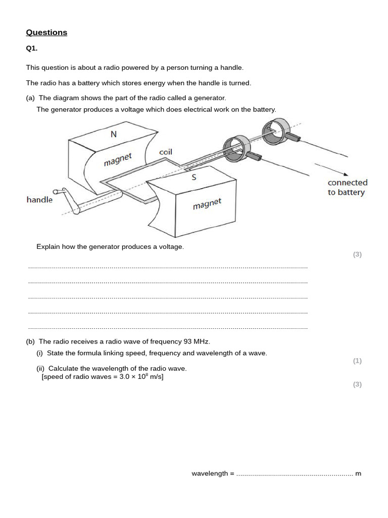 Radio and Wave Physics Questions | PDF | Light | Radio