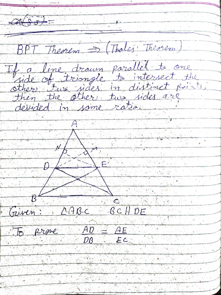 BPT Theorem | PDF